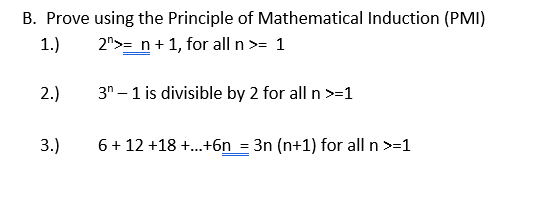 Solved Prove using the Principle of Mathematical Induction | Chegg.com