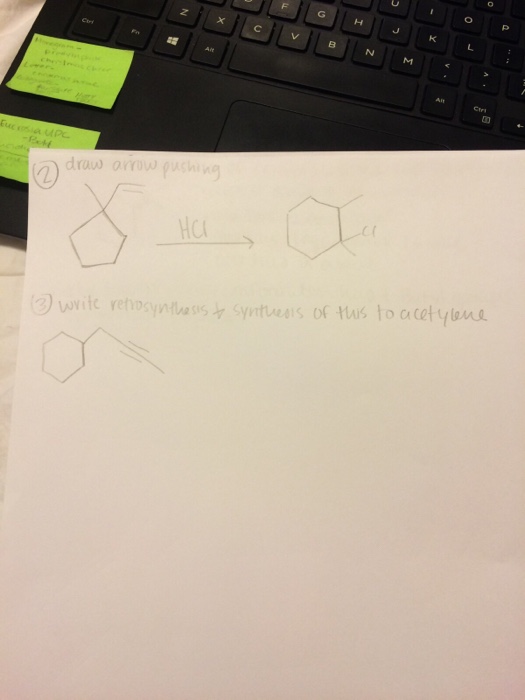 Solved (2) Draw arrow pushing (3) Write retrosynthesis + | Chegg.com Solved (2) Draw arrow pushing (3) Write retrosynthesis + | Chegg.com