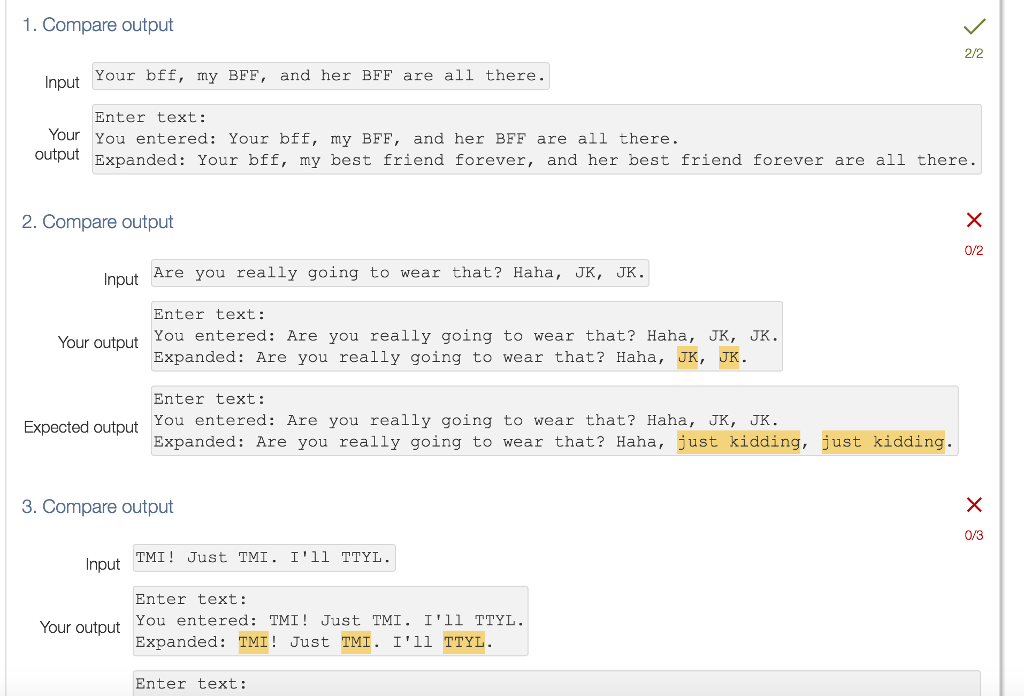 Solved C++ (1) Get a line of text from the user. Output that | Chegg.com