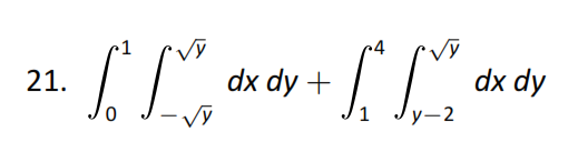 Solved In Exercises 17-22, iterated integrals are given that | Chegg.com