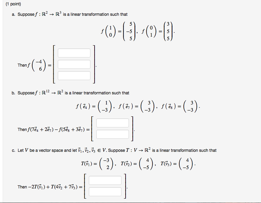 Solved Suppose f:R^2 rightarrow R^3 is a linear | Chegg.com Solved Suppose f:R^2 rightarrow R^3 is a linear | Chegg.com