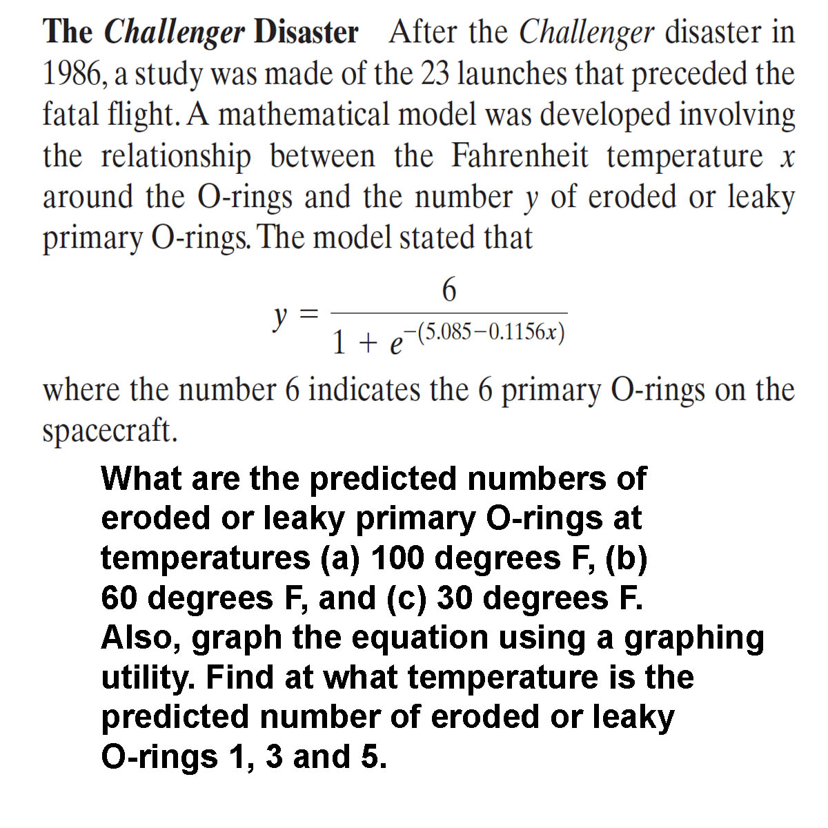 Solved The Challenger Disaster After the Challenger disaster | Chegg.com