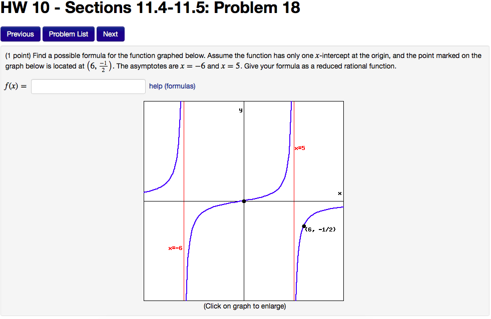Solved Find a possible formula for the function graphed | Chegg.com