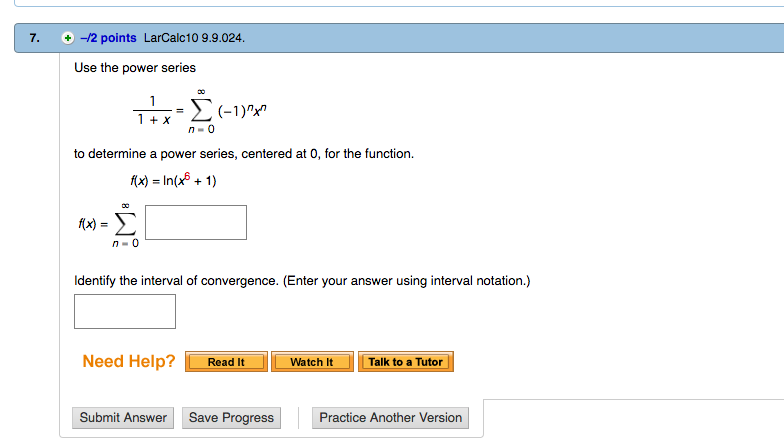 Solved Use the power series 1/1 + x = sigma^infinity_n = 0 | Chegg.com