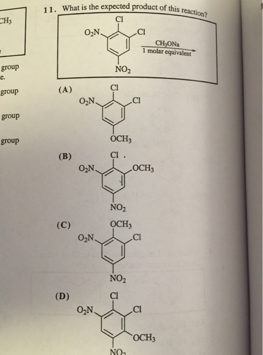 Solved What is the expected product of this reaction? | Chegg.com