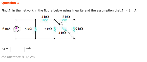 Solved Find Io in the network in the figure below using | Chegg.com