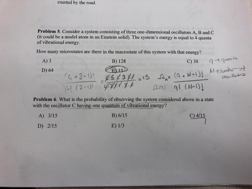 Solved exerted by the road. Problem 5. Consider a system | Chegg.com