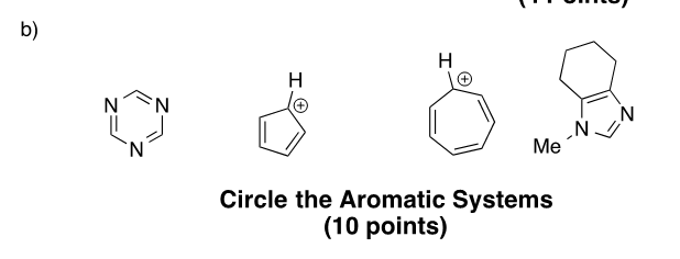 Solved Me Circle the Aromatic Systems (10 points) | Chegg.com