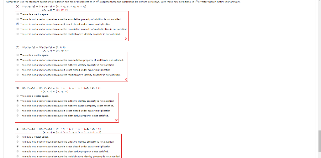 Solved Linear Algebra Rather Than Use The Standard 