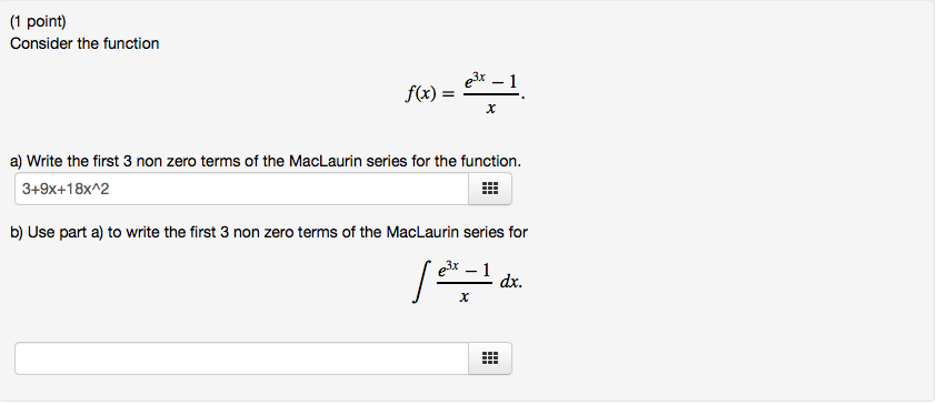 Consider the function f(x) = e^3x - 1/x. Write the | Chegg.com