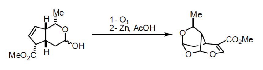 Solved Me H E OH MeO2C 1- O3 2- Zn, AcOH Me CO Me | Chegg.com