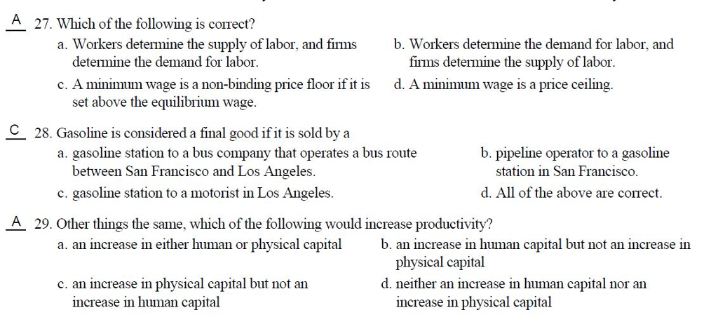 Solved For each question, explain why the choice selected is | Chegg.com