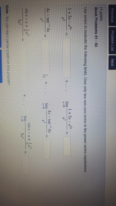 Solved Previous Problem List Next (1 point) Book Problem 41 | Chegg.com