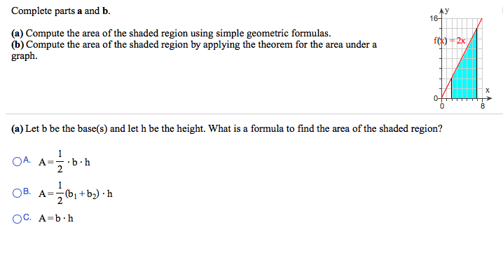 Solved Complete parts a and b. (a) Compute the area of the | Chegg.com