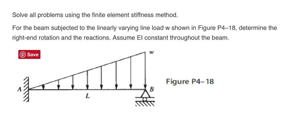 Solved Solve all problems using the finite element stiffness | Chegg.com