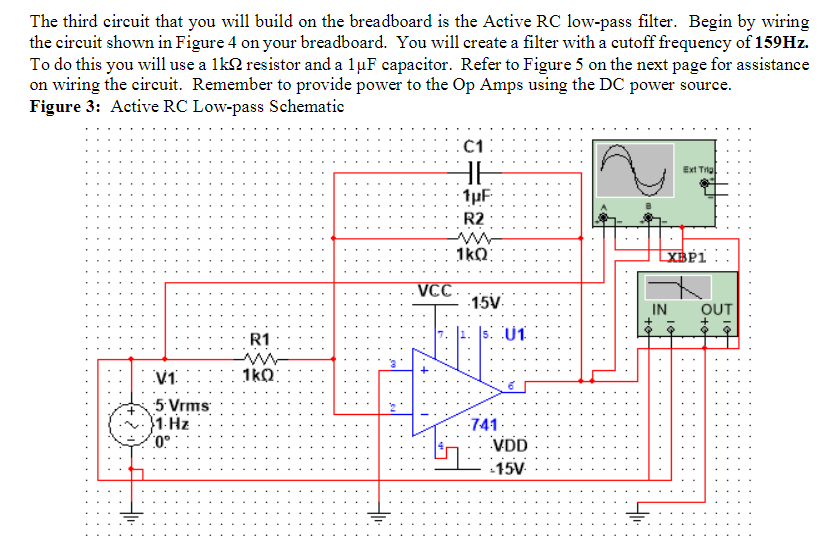 Solved The third circuit that you will build on the | Chegg.com