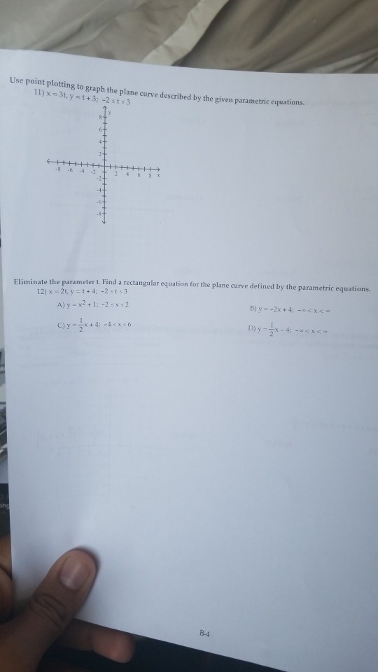 Solved Use point plotting to graph the plane curve described | Chegg.com