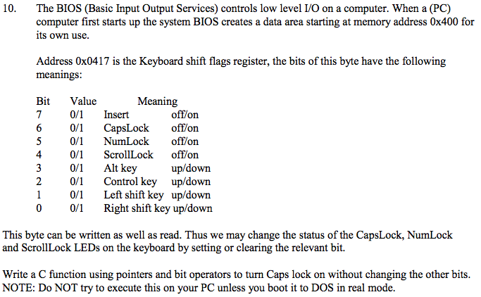 Solved The BIOS (Basic Input Output Services) controls low | Chegg.com