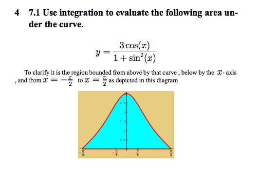 Solved Use integration to evaluate the following area under | Chegg.com