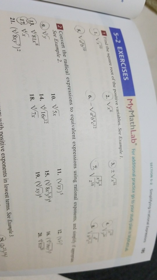 Solved My MathLab for additional practice go to your udy 5-2 | Chegg.com