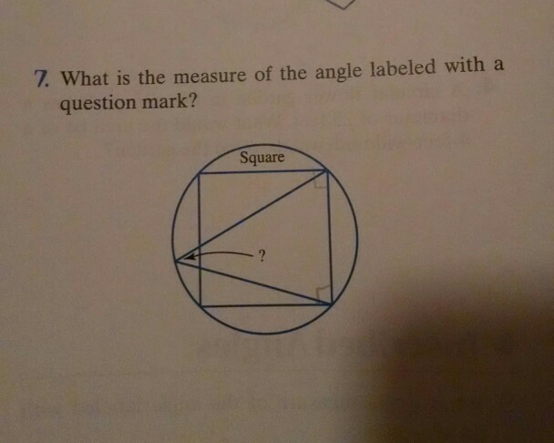 Solved What is the measure of the angle labeled with a | Chegg.com