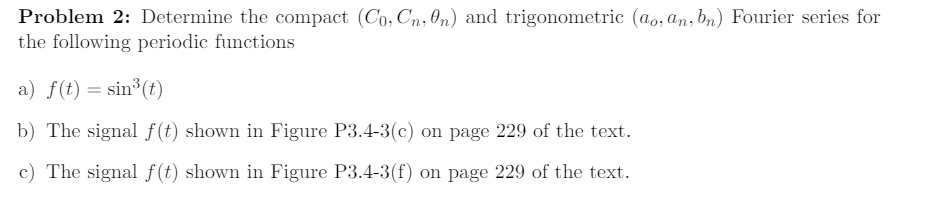 Solved Problem 2: Determine the compact (Co, Cn, 0m) and | Chegg.com