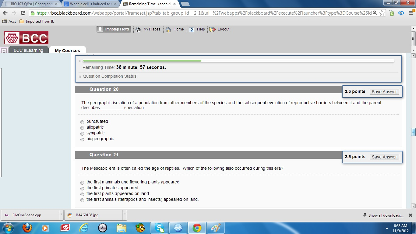 Solved BIO 103 Q&A l Chegg. x When a cell is induced to | Chegg.com