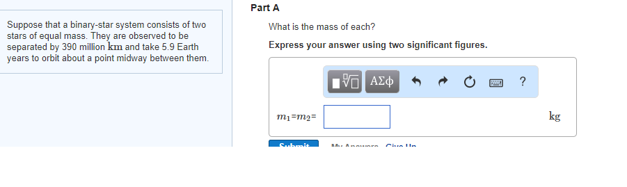 Solved Suppose that a binary-star system consists of two | Chegg.com