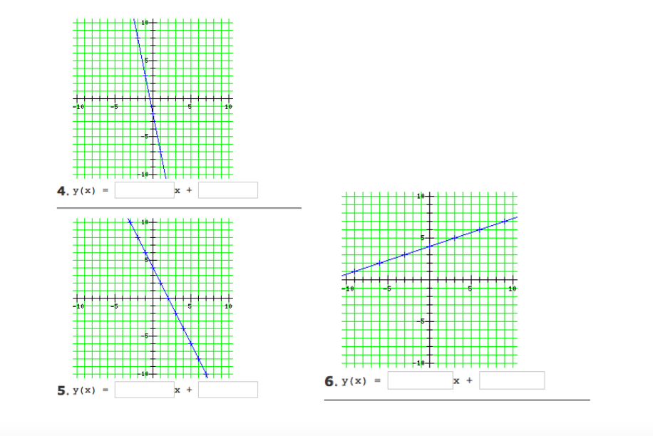 Solved 4o6 4, y(x) = x + 5. y(x) 6, y(x) = x + | Chegg.com