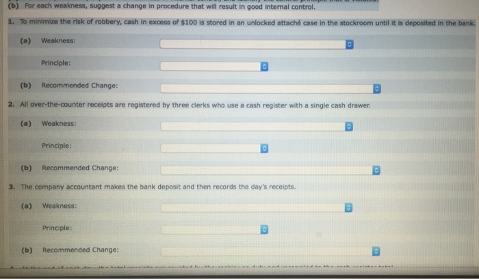 Solved (a) for each procedure, explain the weakness in | Chegg.com