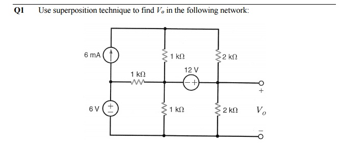 Solved Hi, as the question says. Use superposition technique | Chegg.com