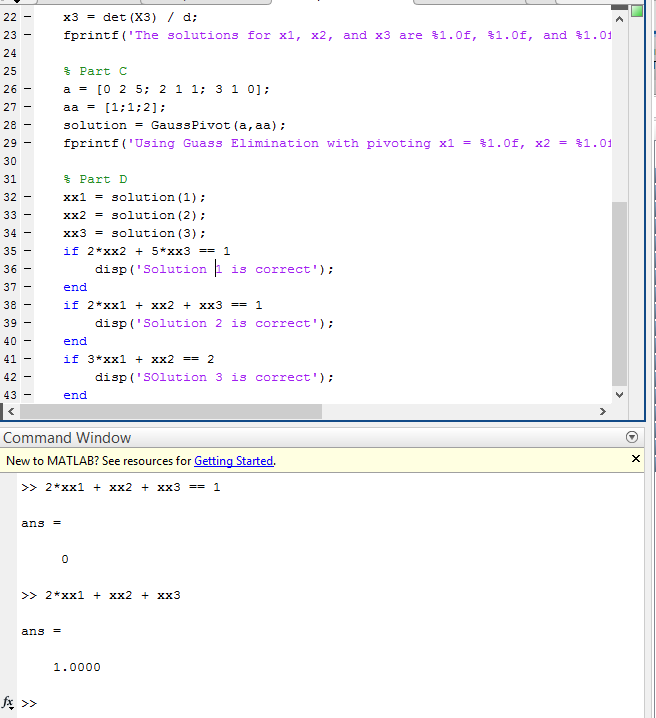 Solved So Ive Been Working On A Matlab Script And I Dont 