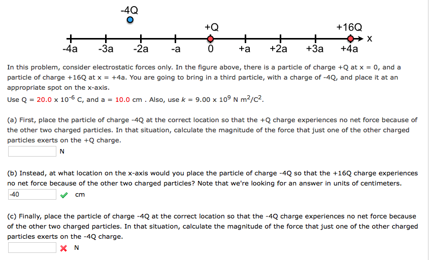 Solved In this problem, consider electrostatic forces only. | Chegg.com