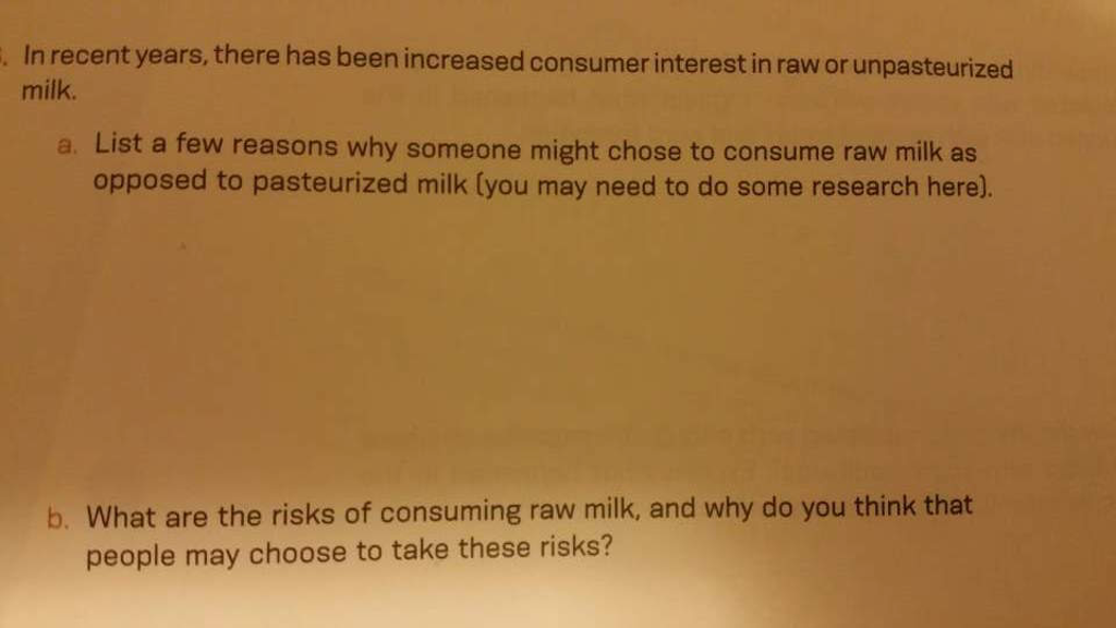 Solved In recent years, there has been increased consumer | Chegg.com