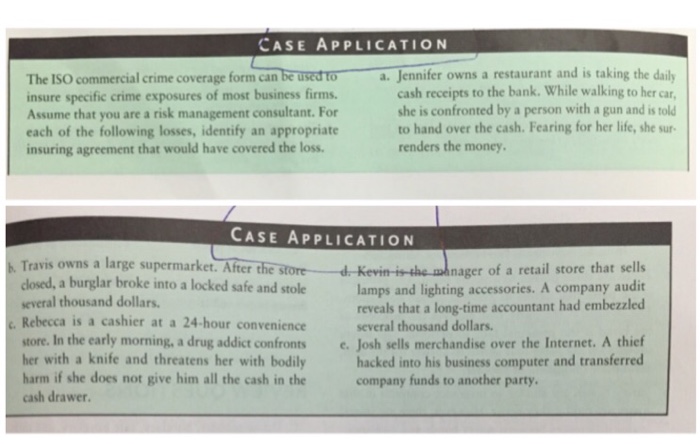 Solved The ISO commercial crime coverage form can be used to | Chegg.com