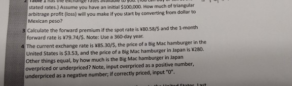 Solved stated rates.) Assume you have an initial $100,000. | Chegg.com
