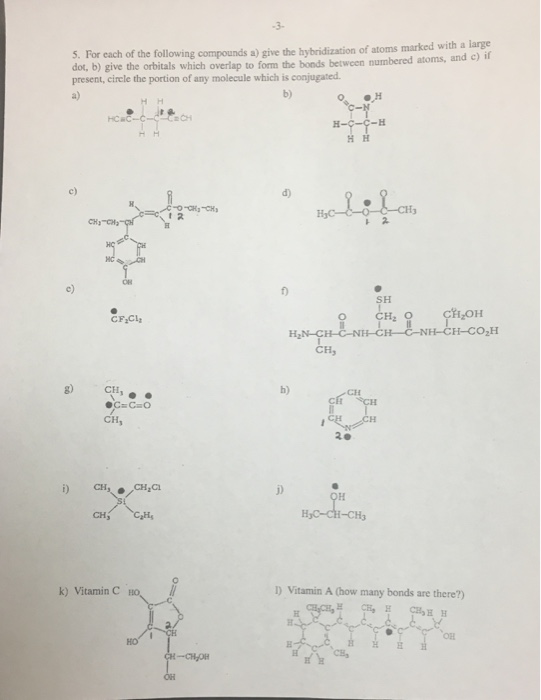 Solved for each of the following compounds a) give the | Chegg.com