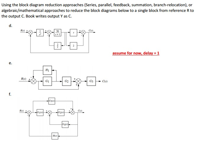 Solved Using the block diagram reduction approaches (Series, | Chegg.com