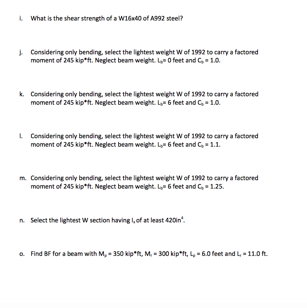 Solved USE AISC 2010 SPECIFICATION FOR LRFD THROUGHOUT 1. | Chegg.com