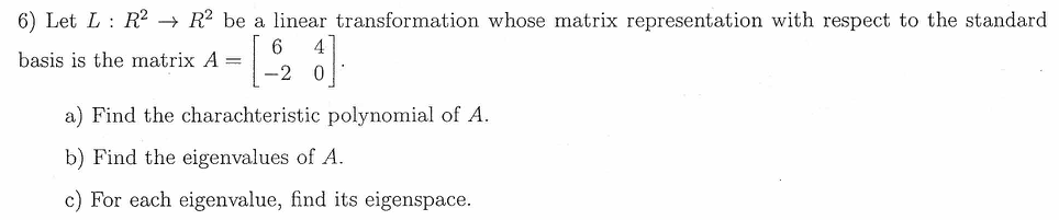 Solved Let L: R^2 rightarrow R^2 be a linear transformation | Chegg.com