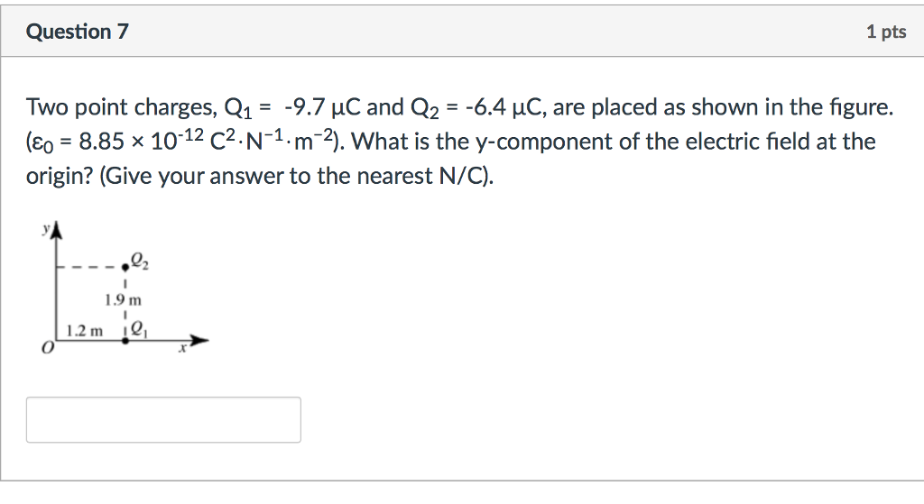Solved Two point charges, Q_1 = -9.7 mu C and Q_2 = -6.4 mu | Chegg.com