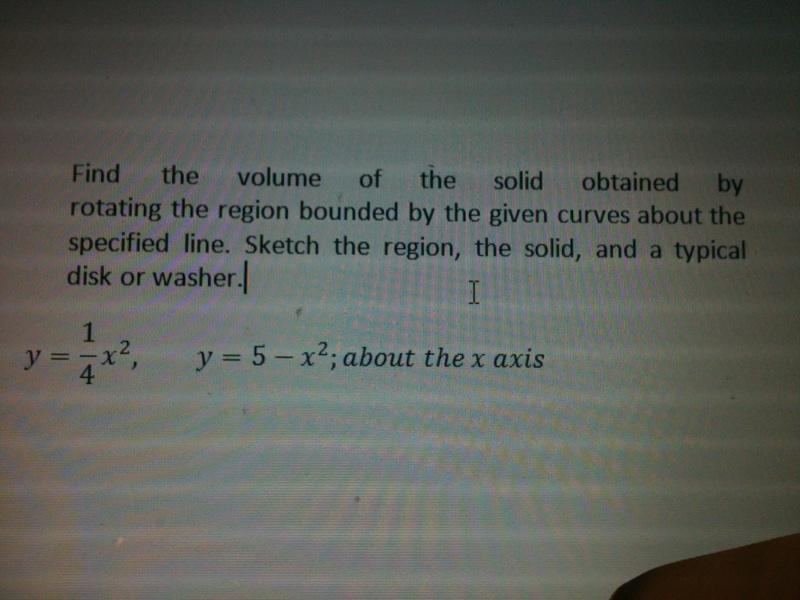Solved Find the volume of the solid obtained by rotating the | Chegg.com