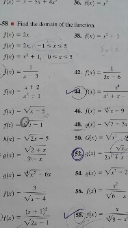 Solved find the domain of the function | Chegg.com