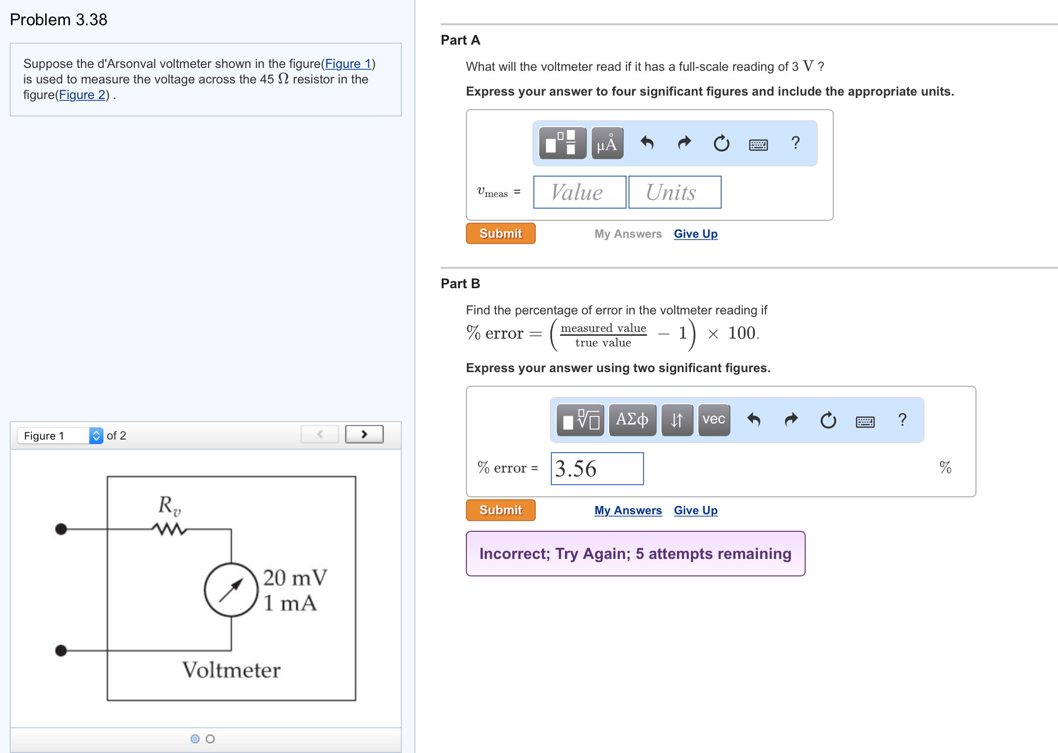 Solved Suppose the d'Arsonval voltmeter shown in the | Chegg.com