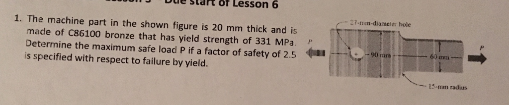 Solved The machine part in the shown figure is 20 mm thick | Chegg.com