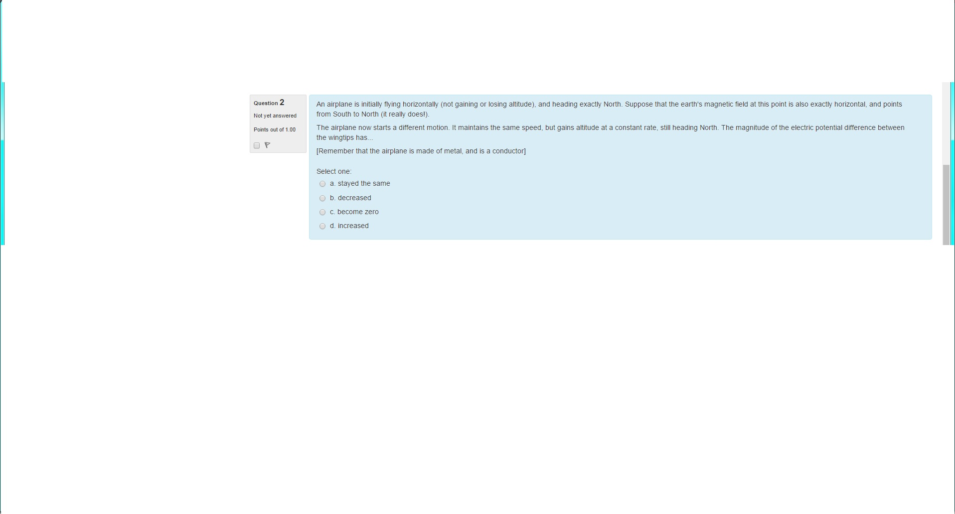 Solved An airplane is initially flying horizontally (not | Chegg.com