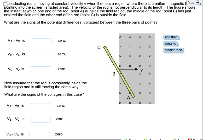 Solved Conducting rod is moving at constant velocity v when | Chegg.com