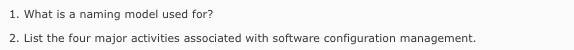 Solved 1. What is a naming model used for? 2. List the four | Chegg.com