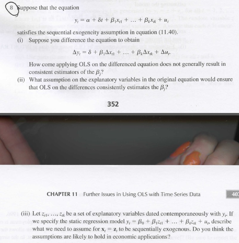 Suppose that the equation satisfies the sequential | Chegg.com