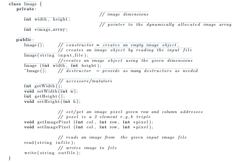 Solved In this project you develop an image editor to | Chegg.com